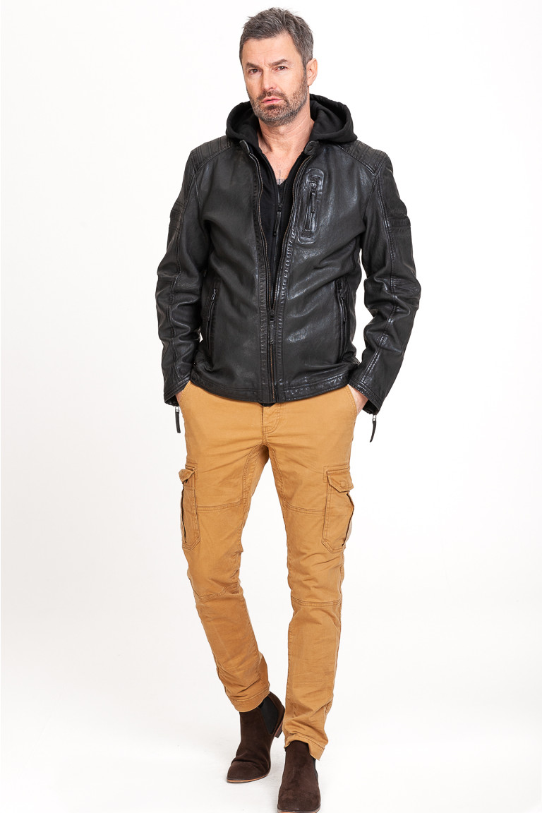 Pánská bunda kůže jehnětina RAIGO | Kara